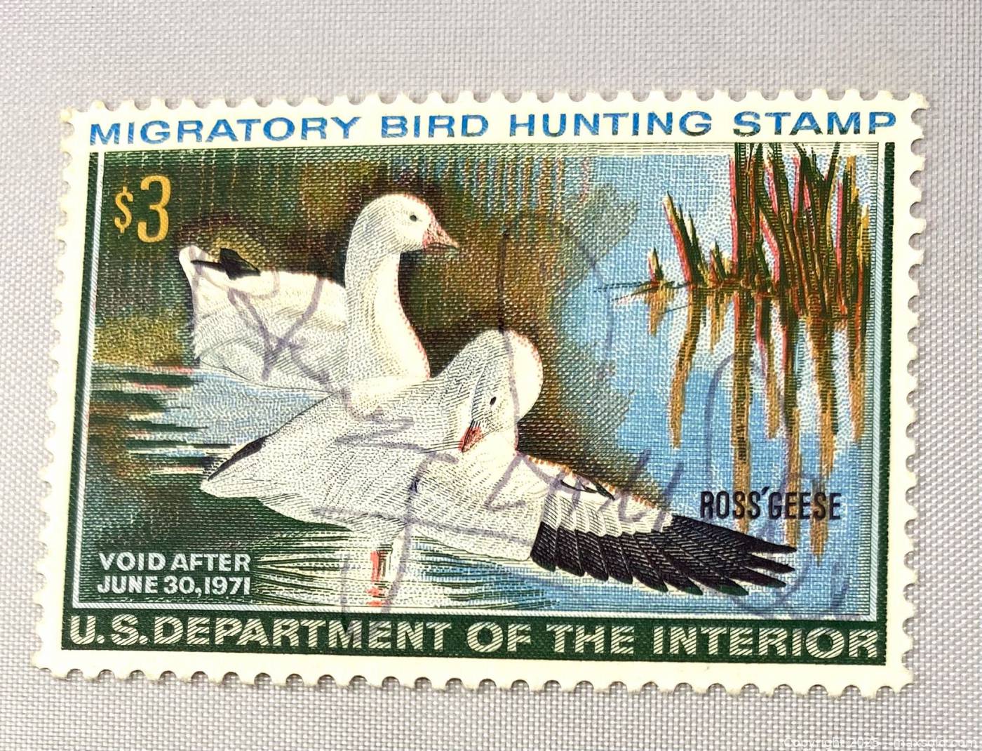 1970 $3 Migratory Bird Hunting Stamp | Maxsold