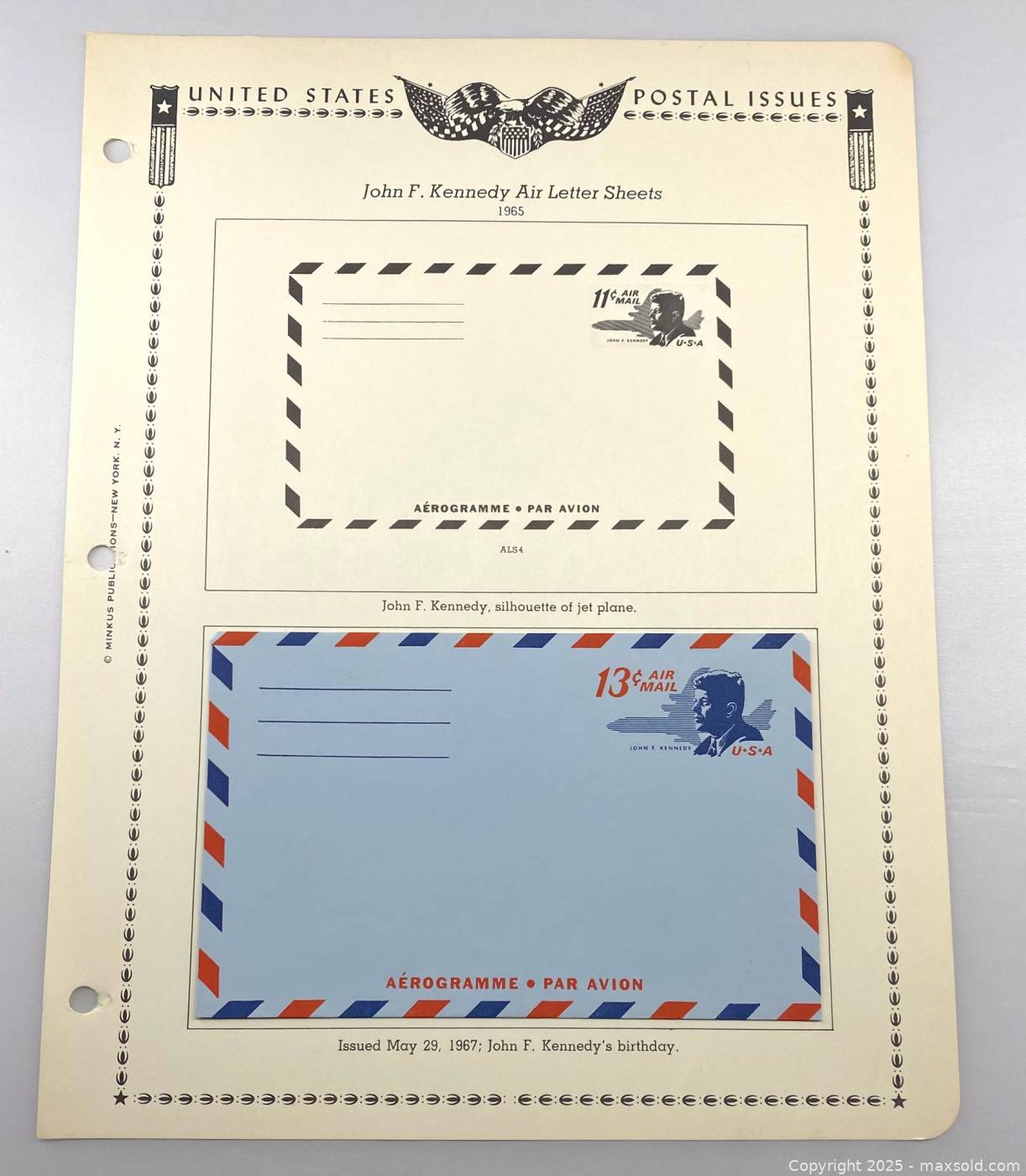 1965-1967 US aerogrammes & airmail postal cards | Maxsold