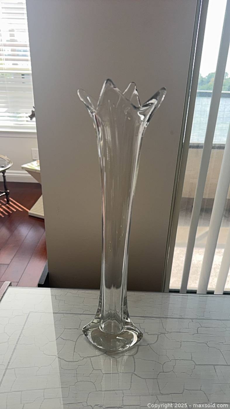 Rosenthal Studio-Line clear crystal vase | Maxsold