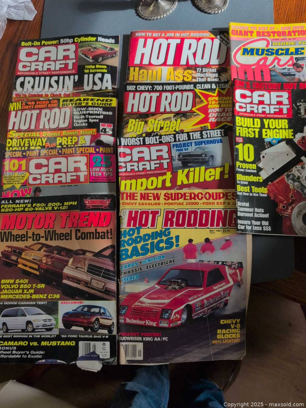 10 Car Craft, Hot Rod & Motor Trend Magazines | Maxsold