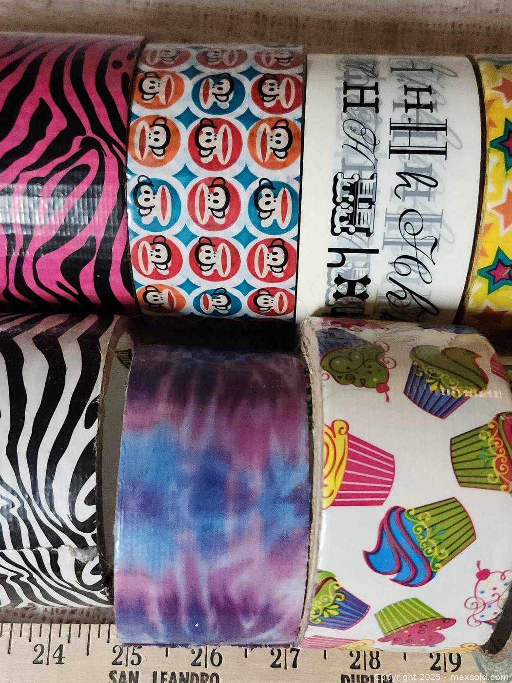 12 decorative duct tape rolls | Maxsold