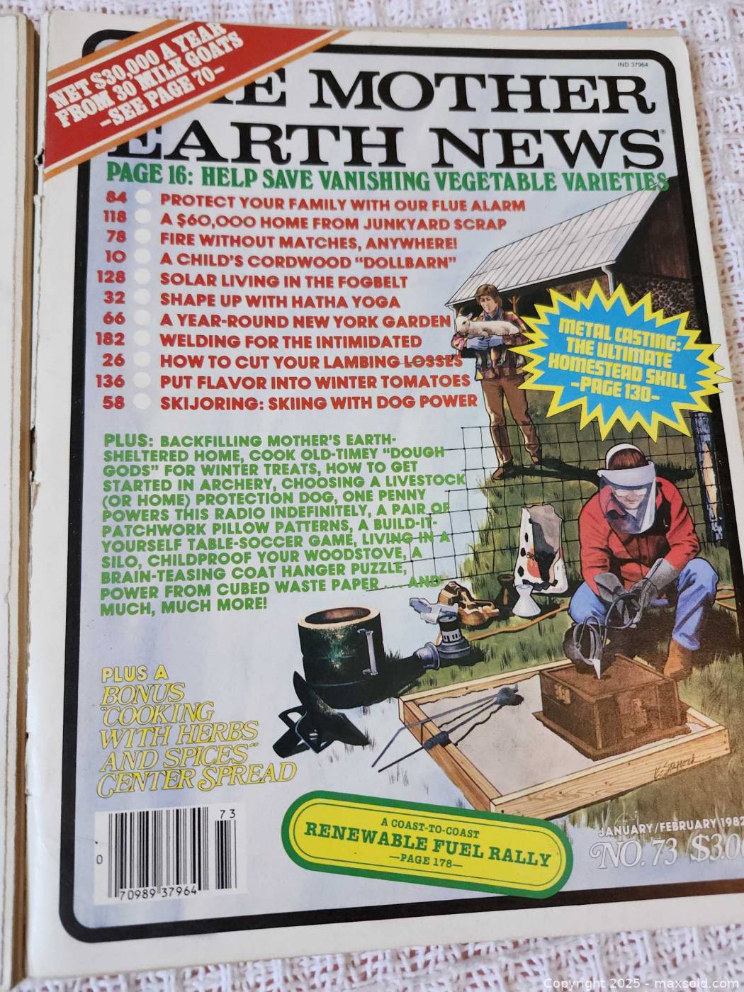 3 Mother Earth News magazines 1981-1982 | Maxsold