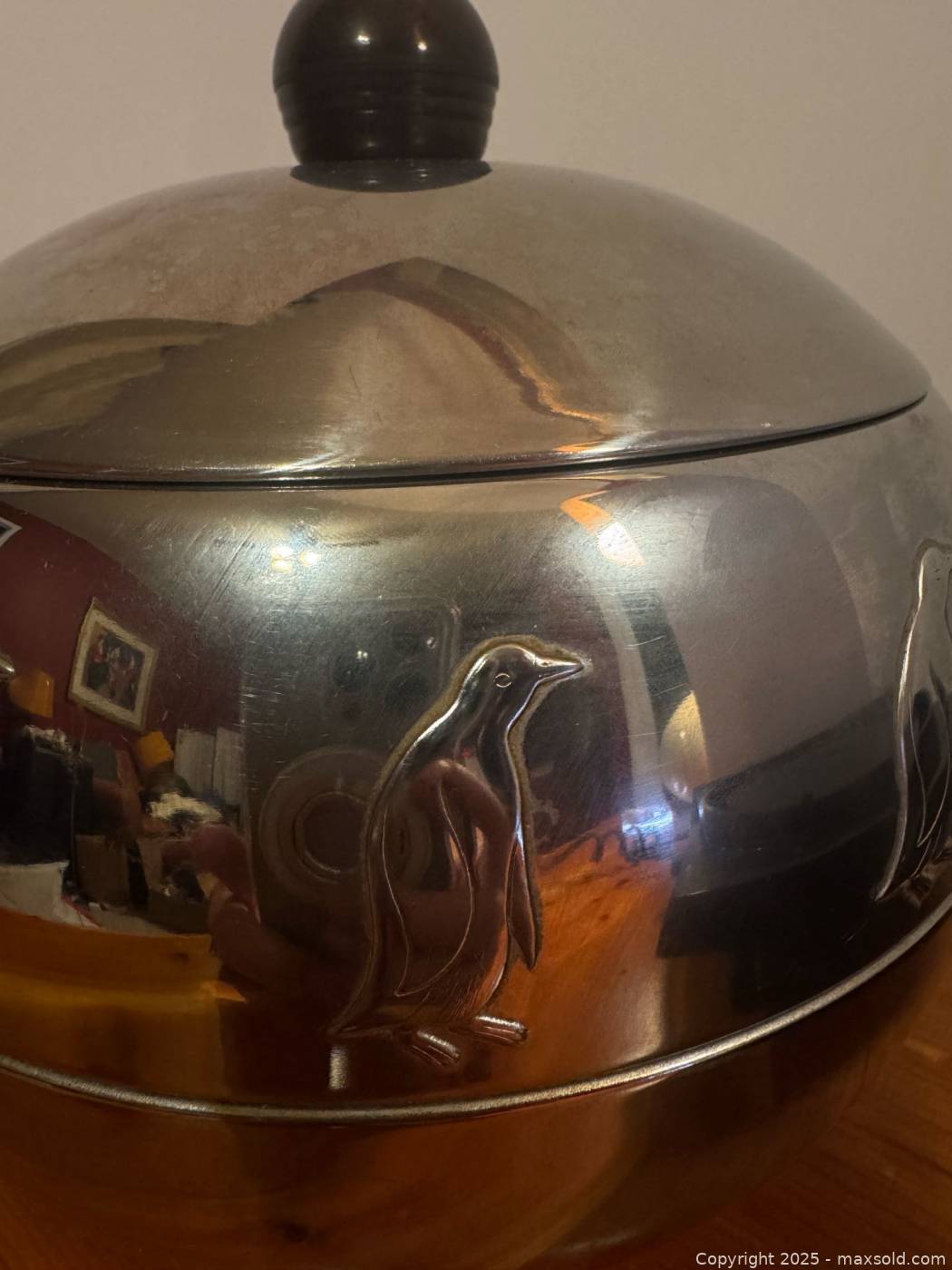 Vintage Cornwall Stainless Steel Electric Fondue Set, Penguin Motif ...