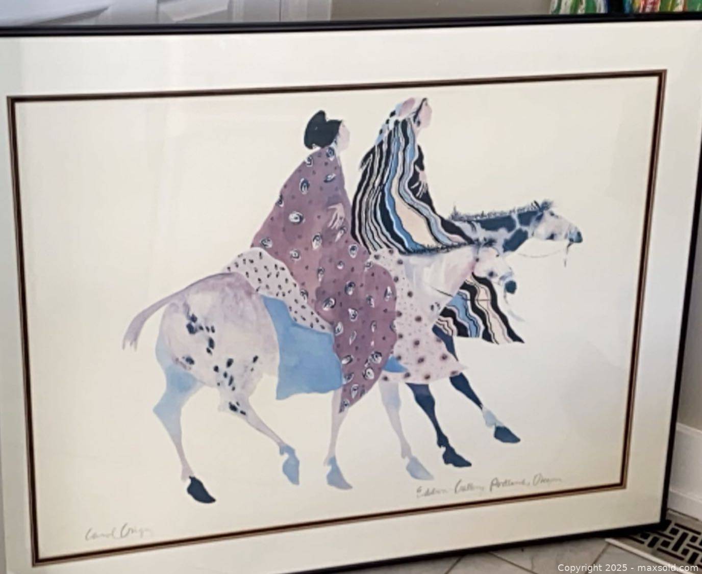 Carol Grigg framed exhibition poster | Maxsold