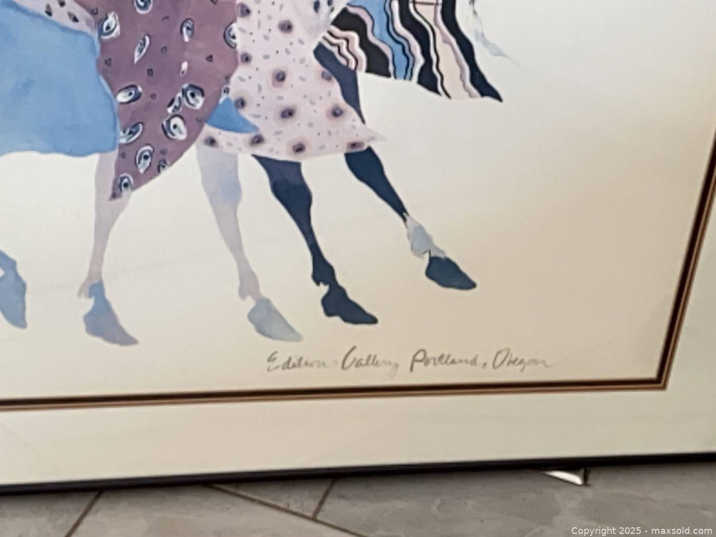 Carol Grigg framed exhibition poster | Maxsold