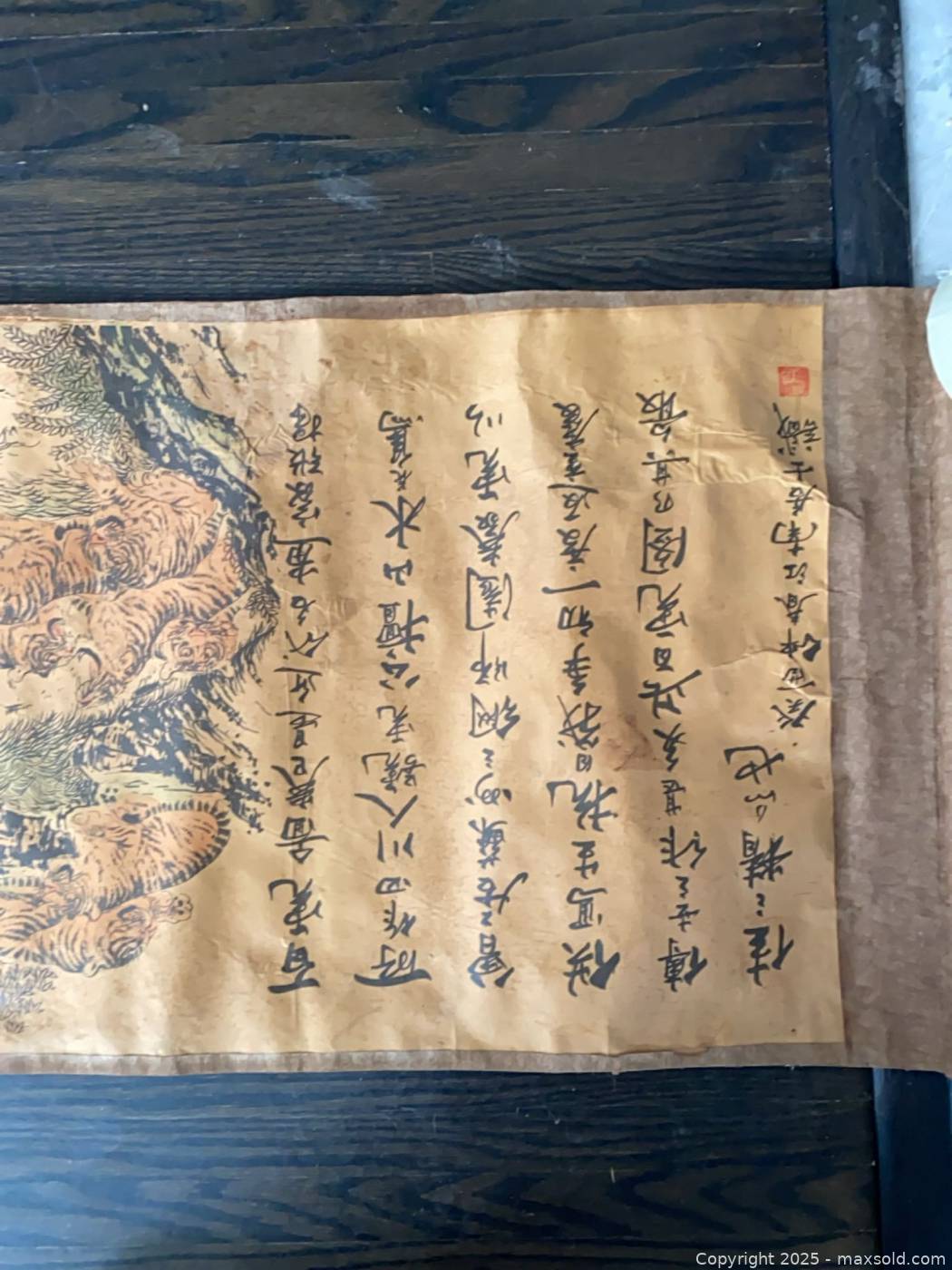 Qing Dynasty Baihu tu One Hundred Tigers Scroll | Maxsold