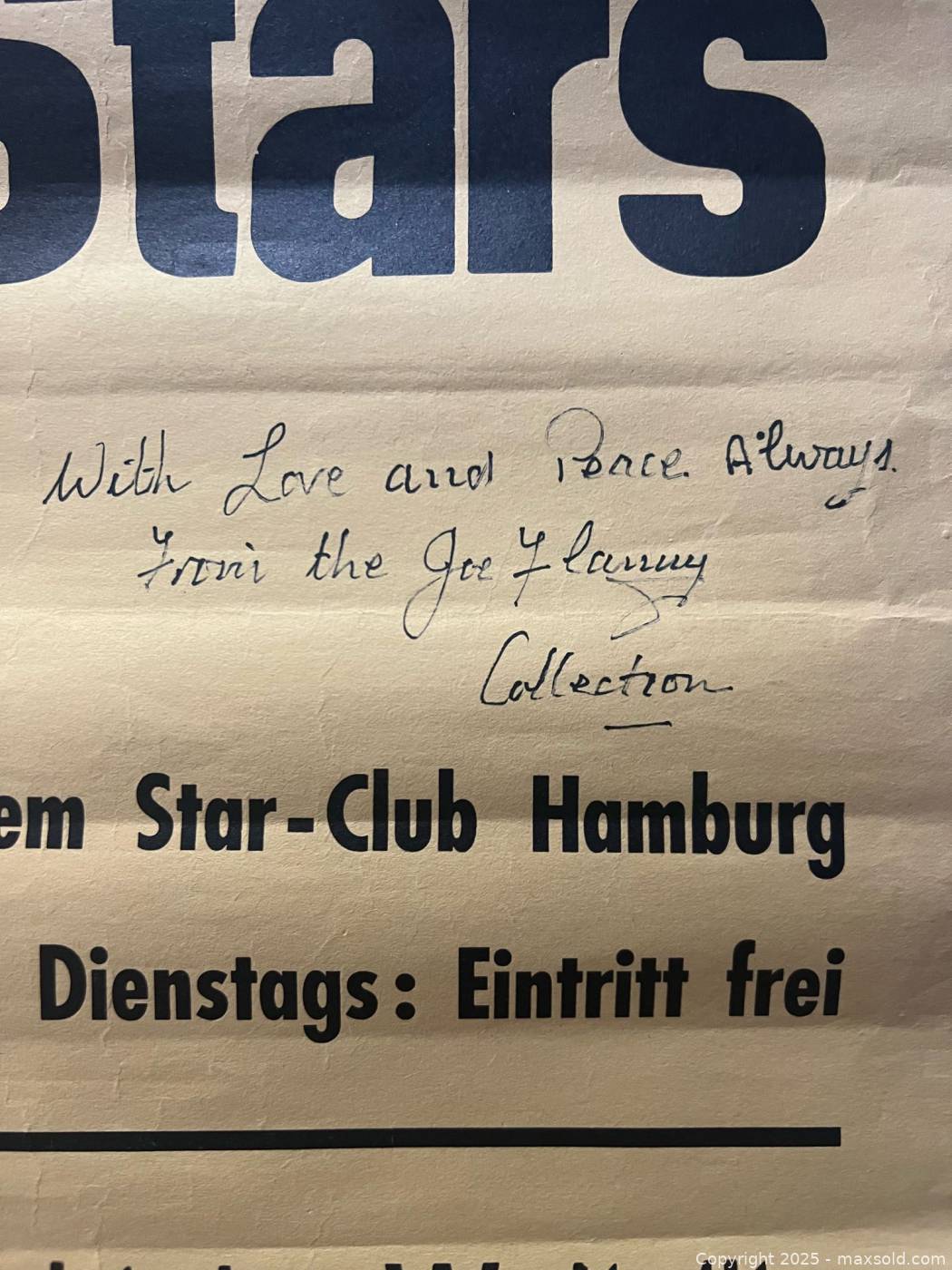 Lee Curtis and the All-Stars 1964 Star-Club poster | Maxsold