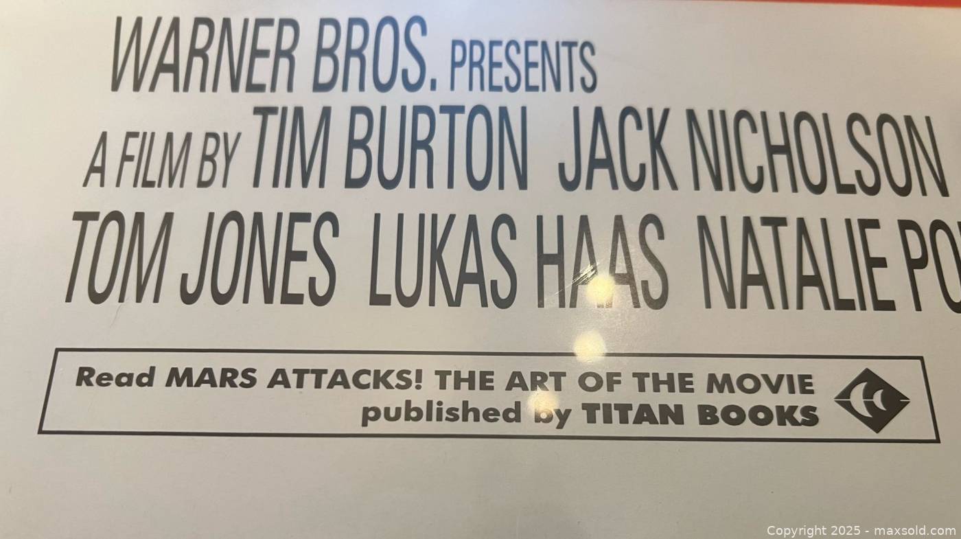 Mars Attacks! 1996 British quad movie poster | Maxsold