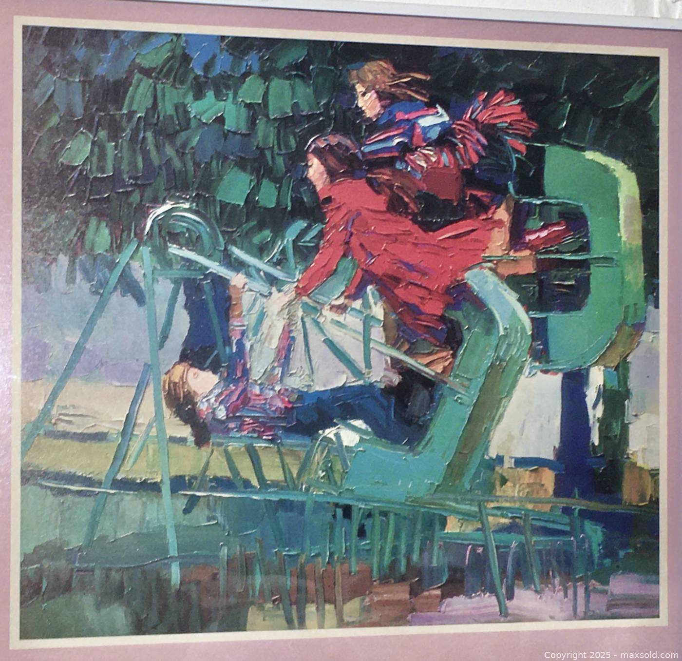 Pair Nicola Simbari 1970s framed exhibition posters | Maxsold