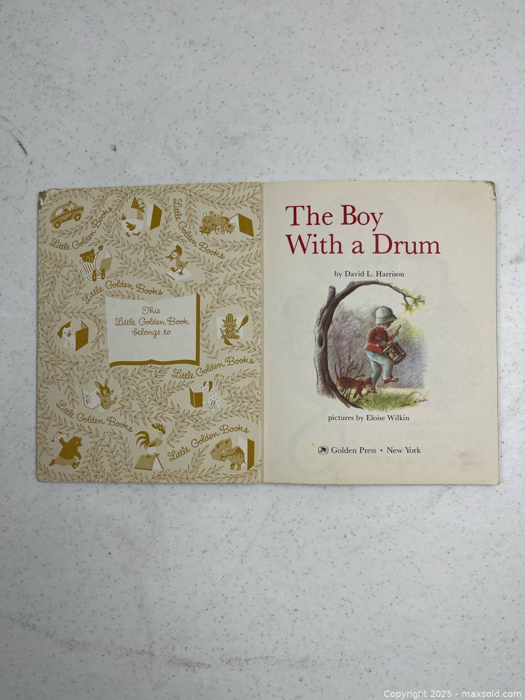 The Boy With a Drum Little Golden Book 1969 | Maxsold