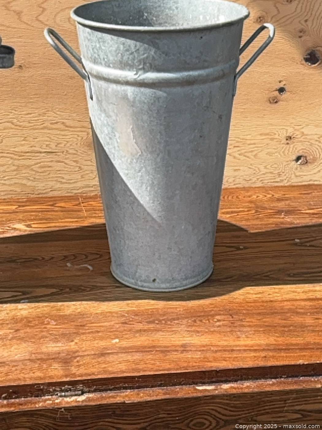 2 galvanized steel pails | Maxsold