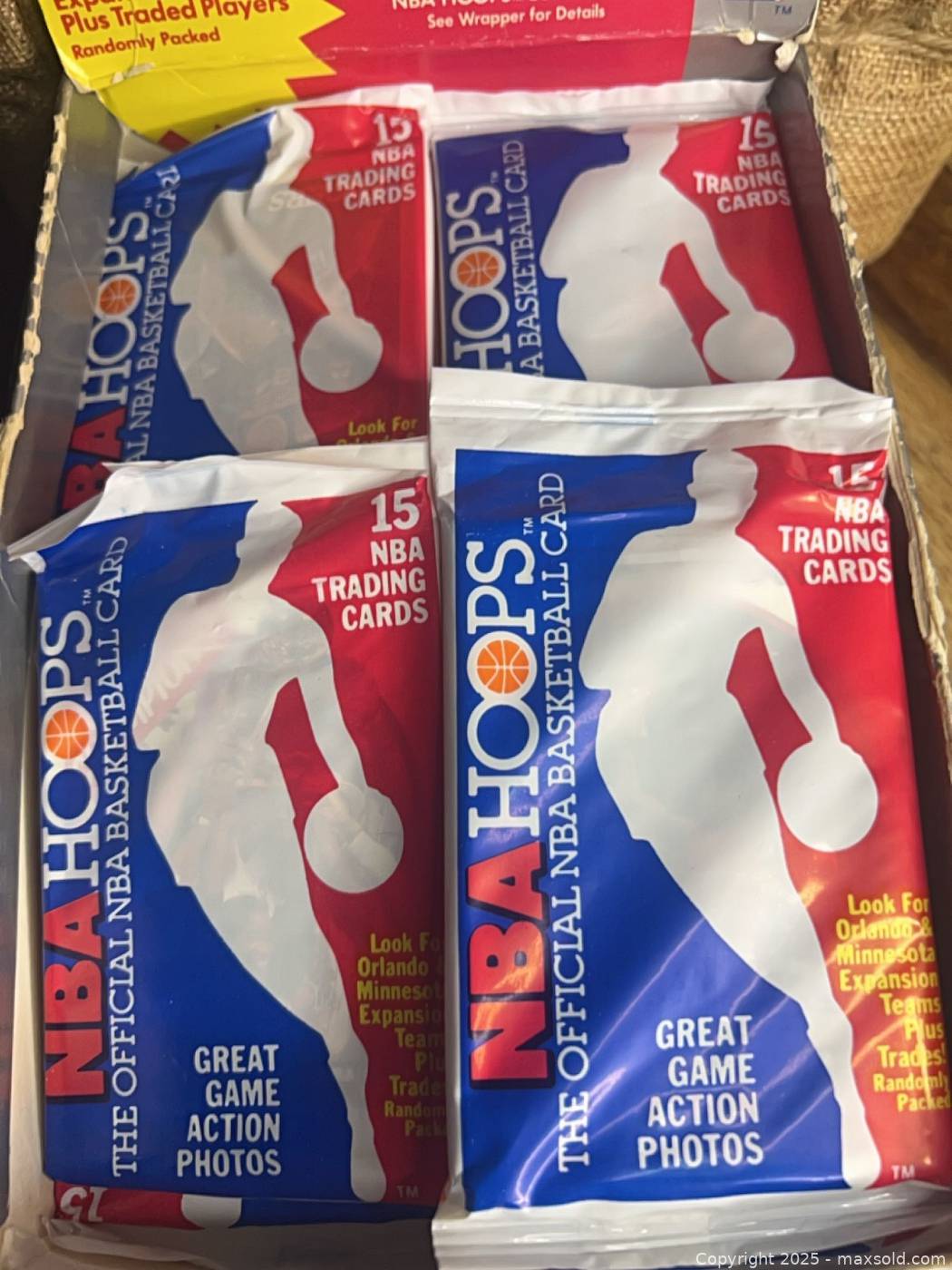 4 Sealed 1989 NBA Hoops Basketball Card Packs | Maxsold