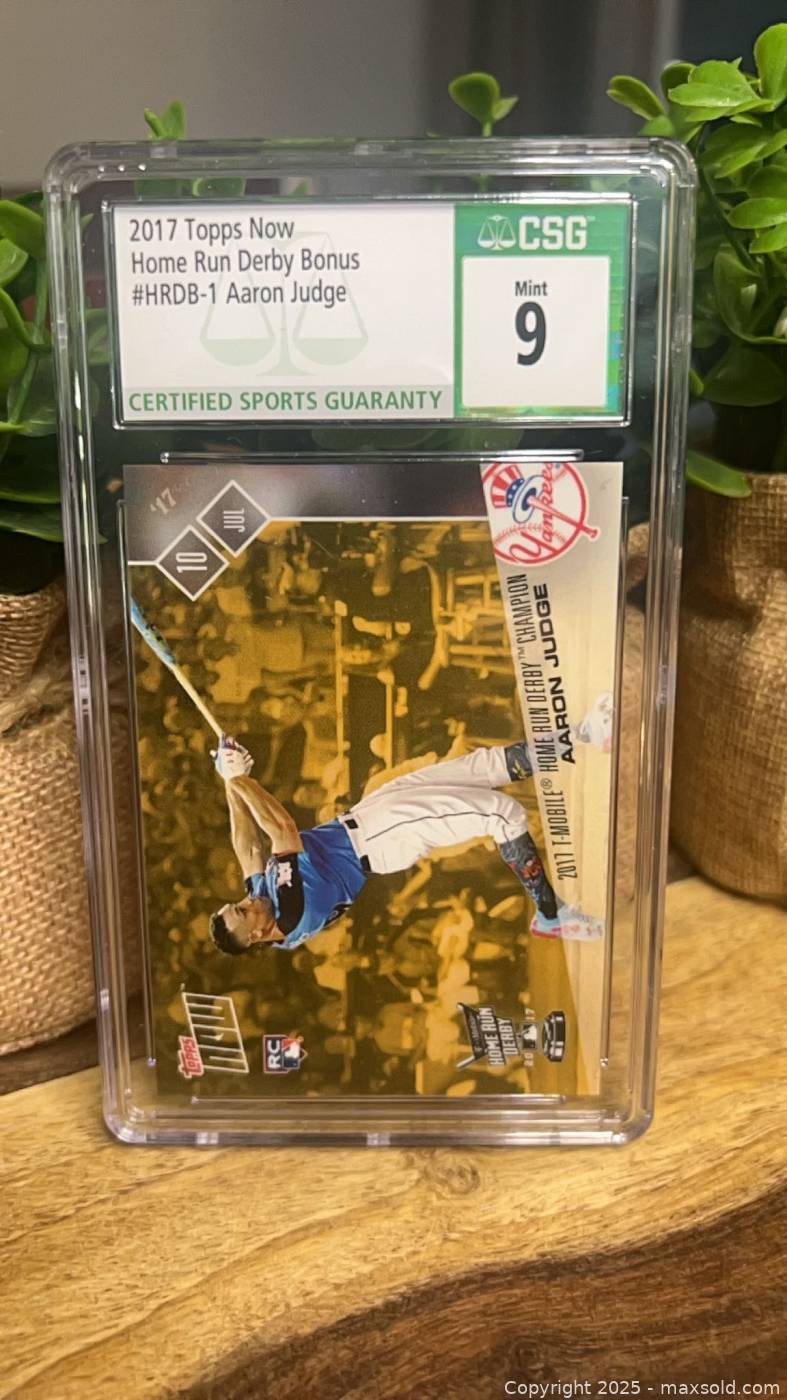 2017 Topps Now Aaron Judge Rookie Card CSG 9 | Maxsold