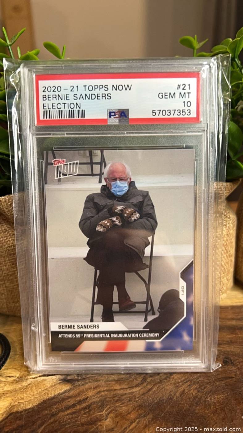 2020-21 Topps Now #21 Bernie Sanders PSA 10 | Maxsold