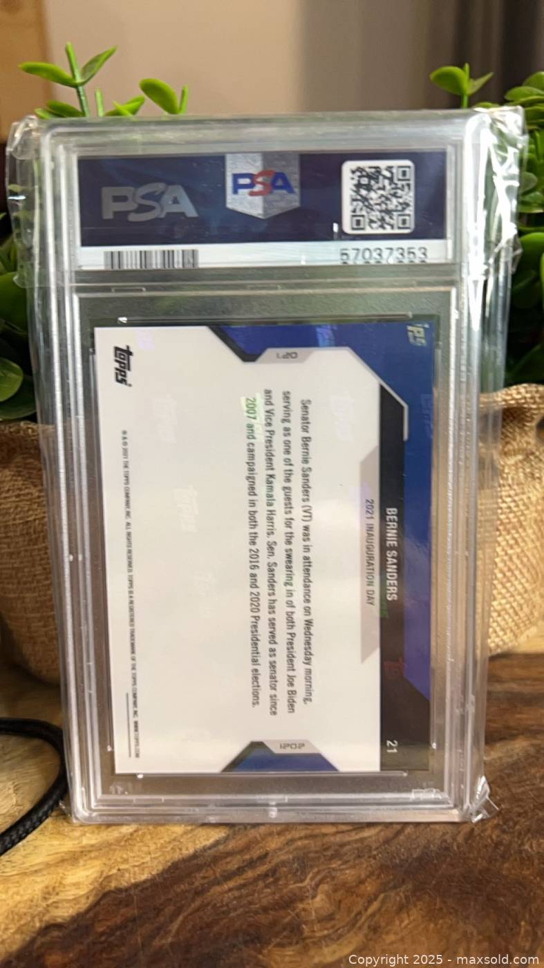 2020-21 Topps Now #21 Bernie Sanders PSA 10 | Maxsold