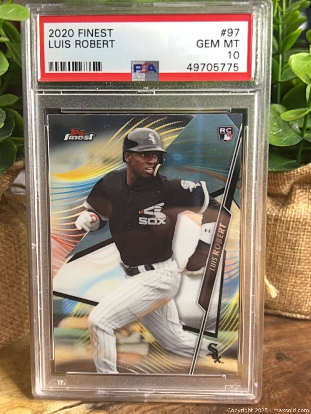 2020 Topps Finest Luis Robert rookie card PSA 10 | Maxsold