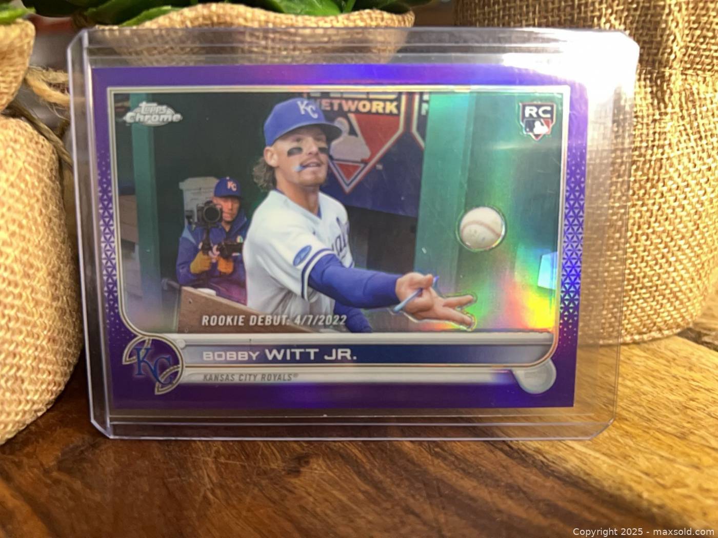 2022 Topps Chrome Purple Bobby Witt RC | Maxsold
