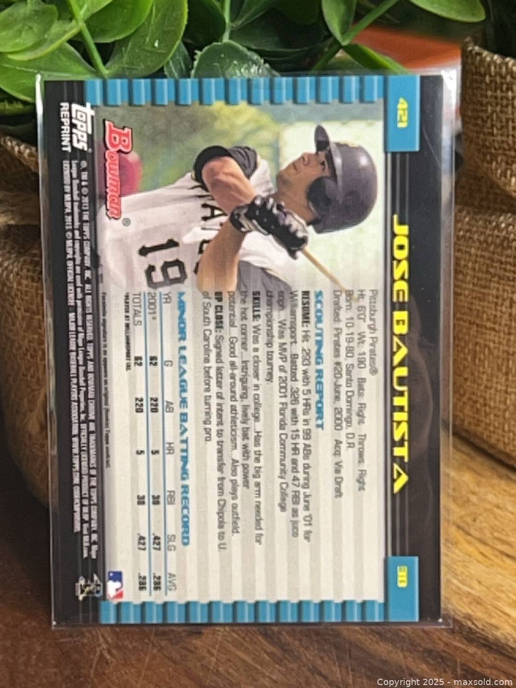 Jose Bautista Rookie Card