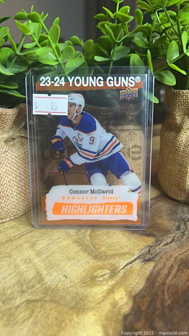 Connor McDavid 23-24 Upper Deck Highlighters Orange Acetate Card | Maxsold
