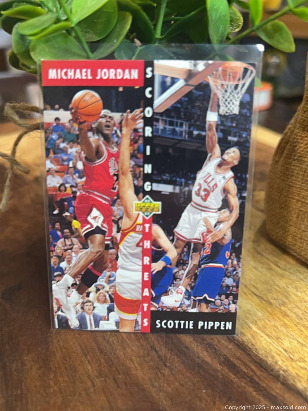 Michael Jordan Scottie Pippen Upper Deck Scoring Threats basketball ...