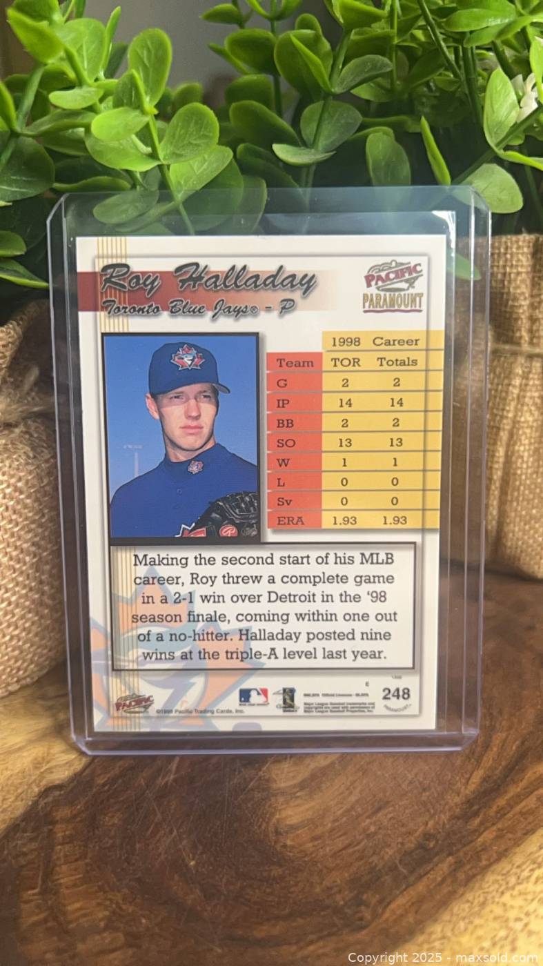 1999 Pacific Paramount Roy Halladay Rookie Card #248 | Maxsold