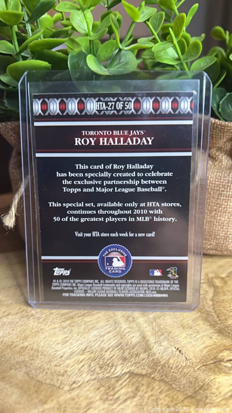 Roy Halladay Topps Logoman HTA Insert Card | Maxsold