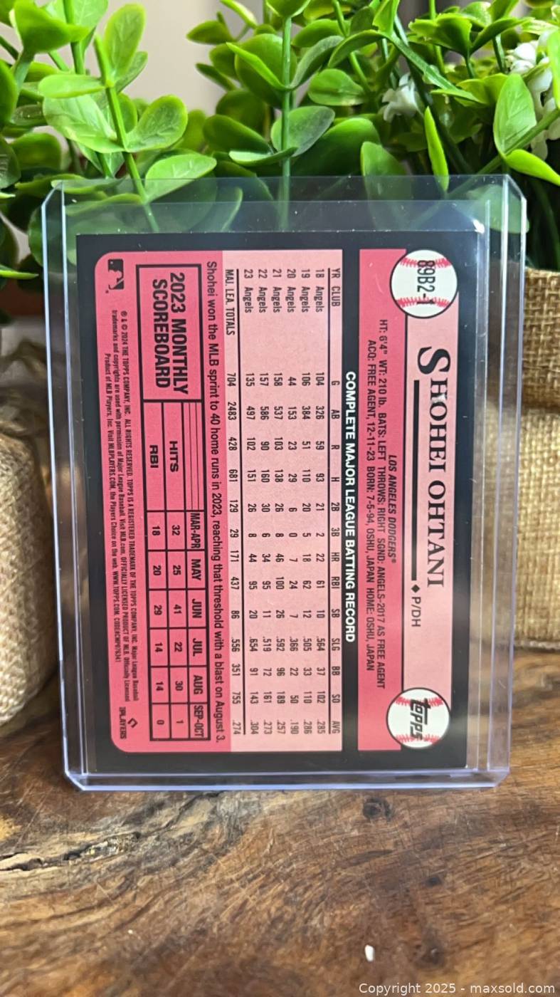 Shohei Ohtani 1989 Topps Throwback trading card | Maxsold