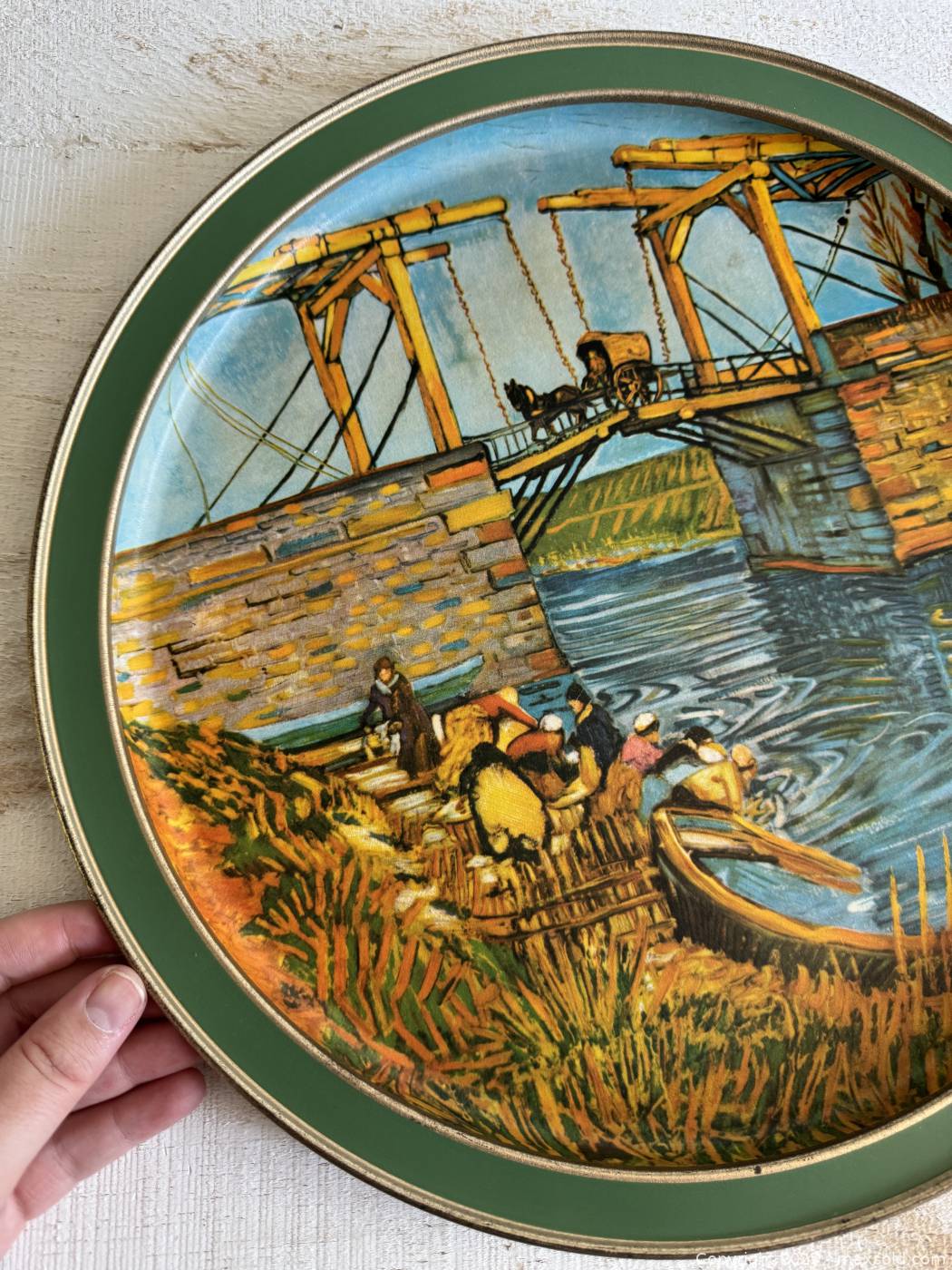 Two vintage Van Gogh metal serving trays | Maxsold