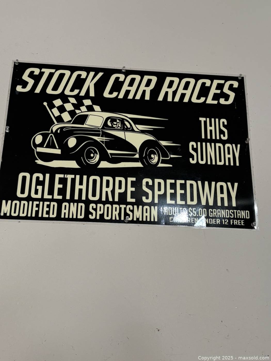 Laminated stock car racing posters collection | Maxsold