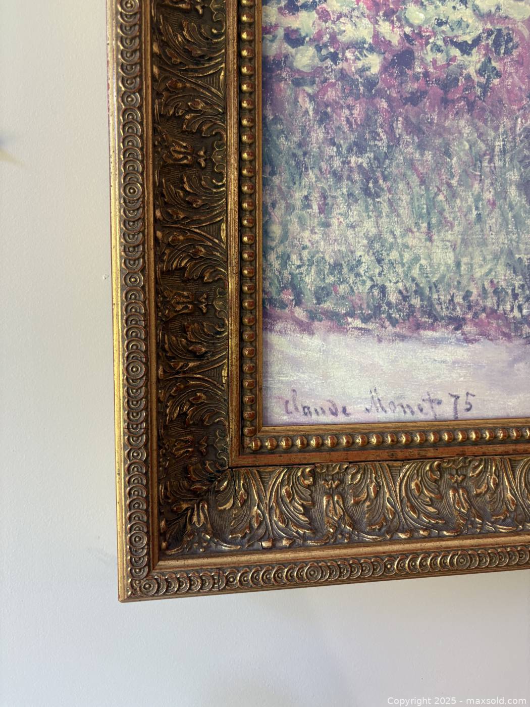 Claude Monet framed print 27x31 in | Maxsold