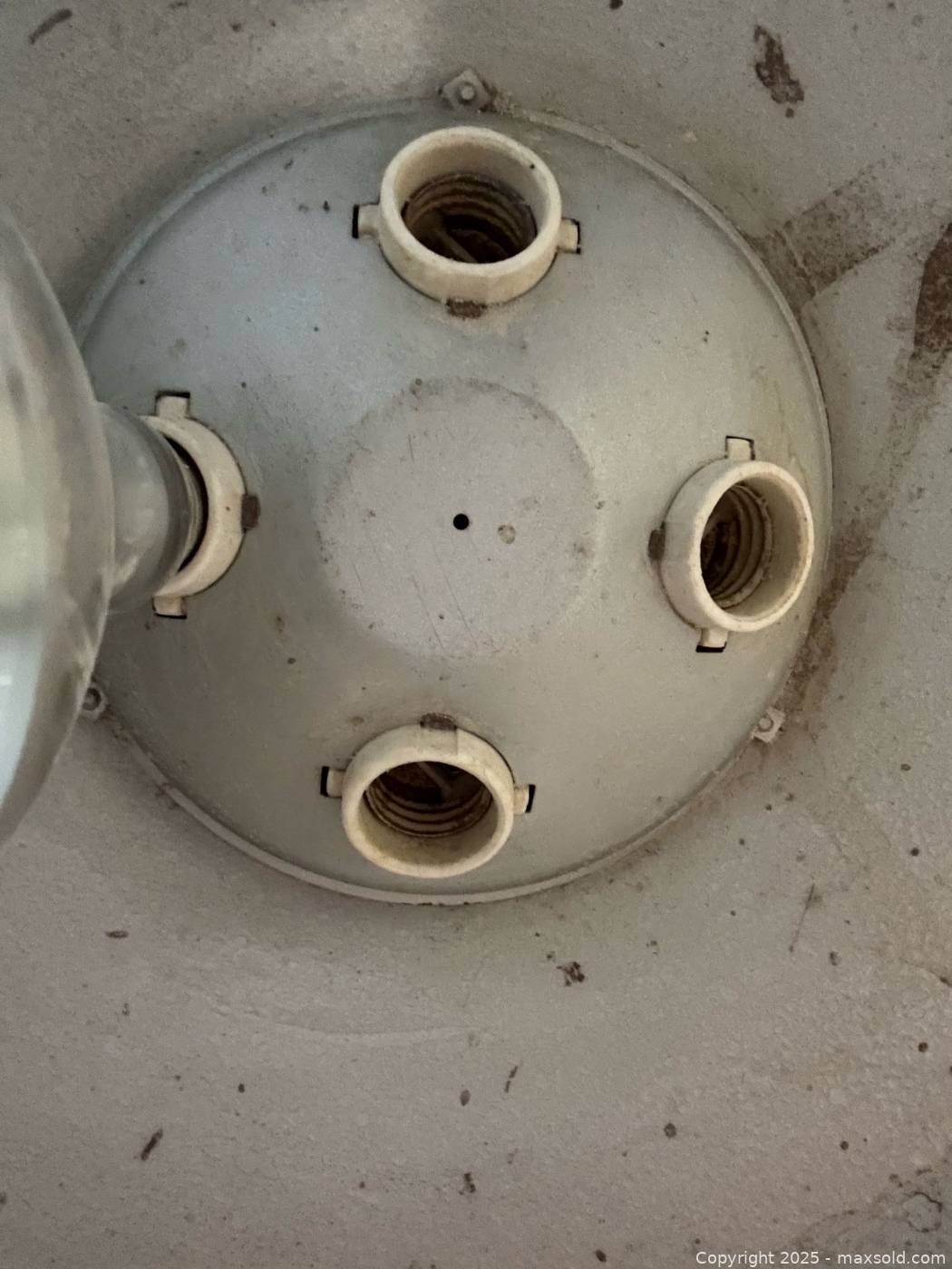 Adjustable four-socket heat lamp with bulbs | Maxsold