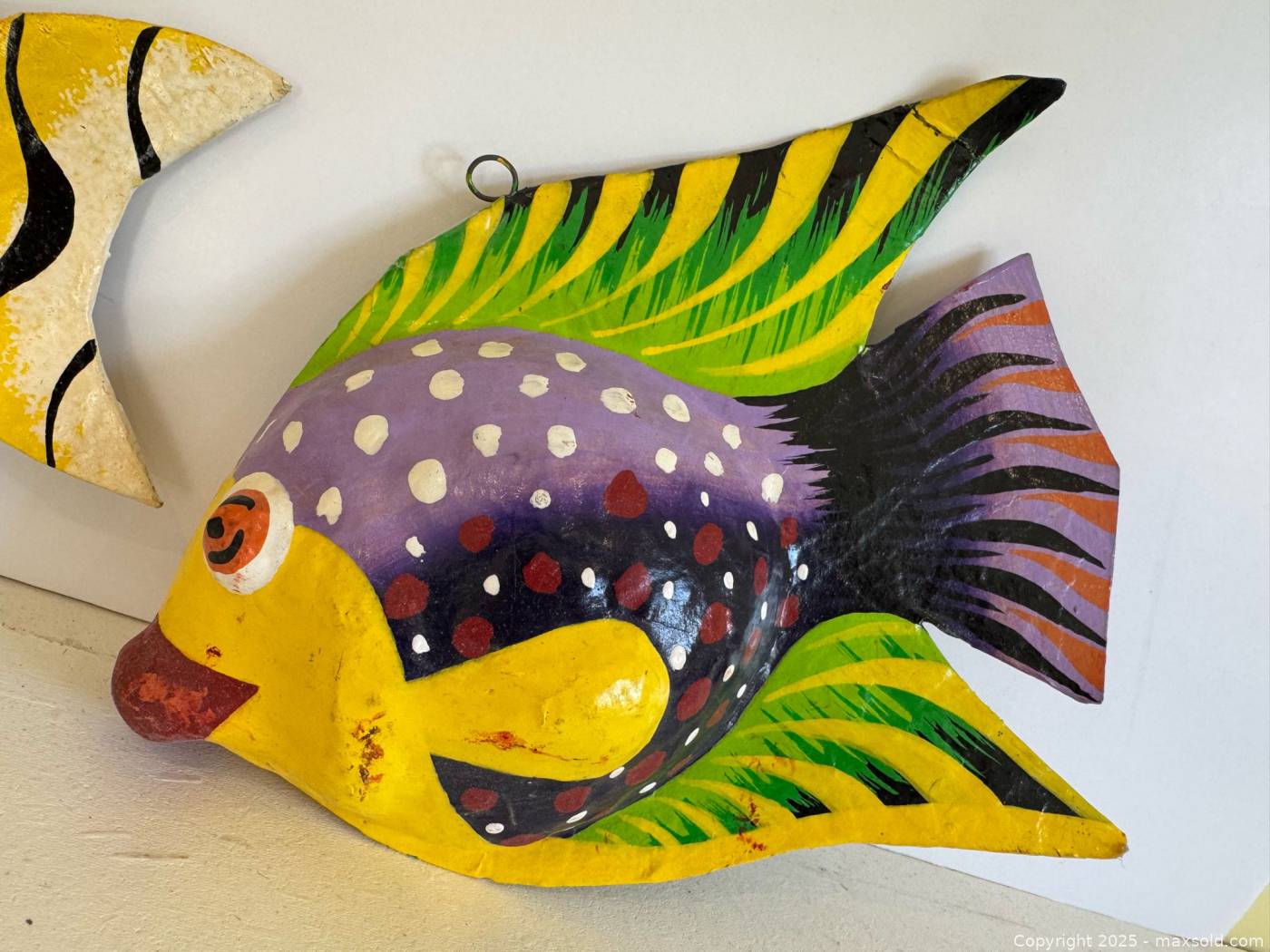 Colourful Caribbean hanging fish decor | Maxsold