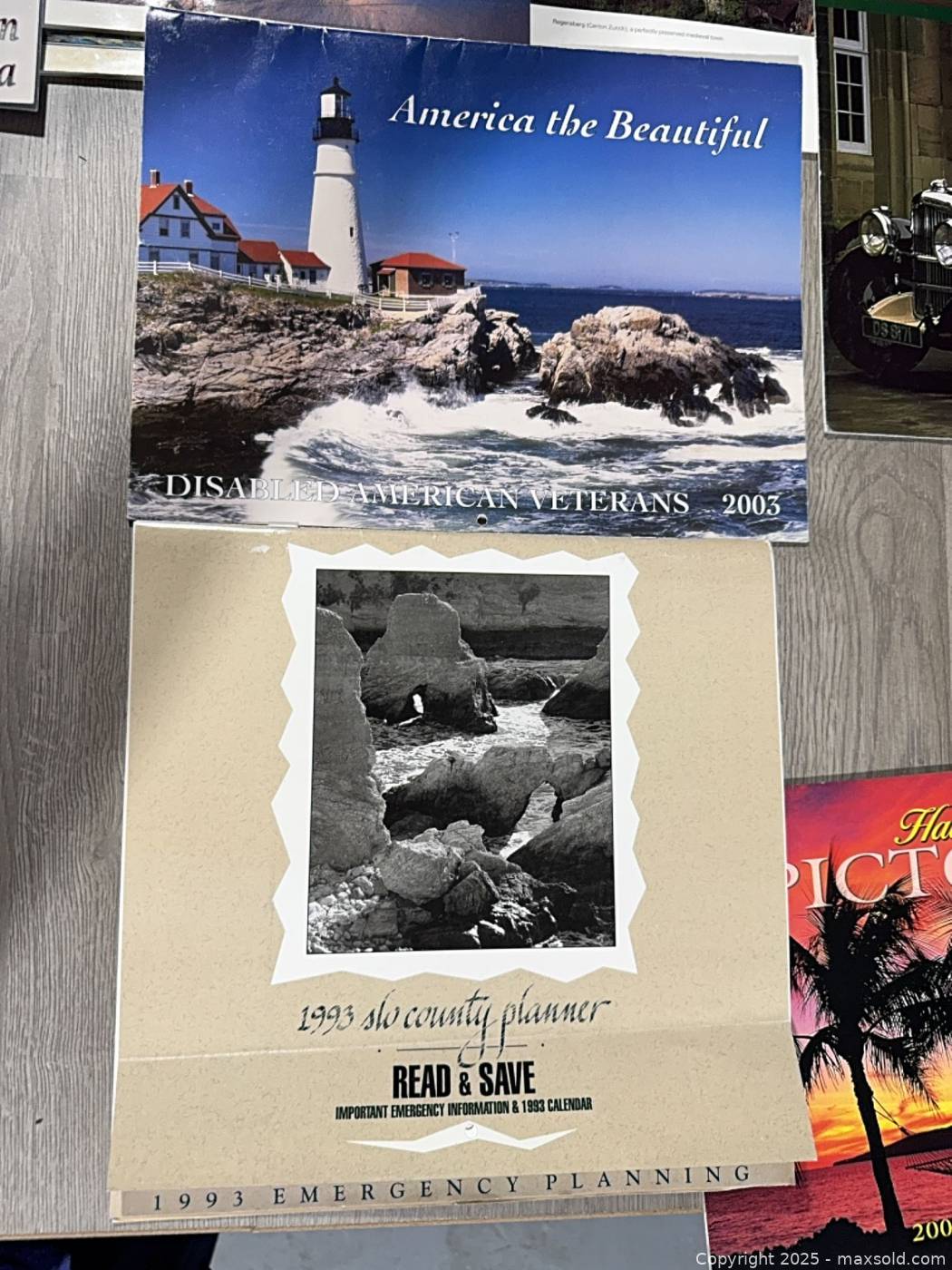 1993, 1995?, 2003 wall calendars | Maxsold