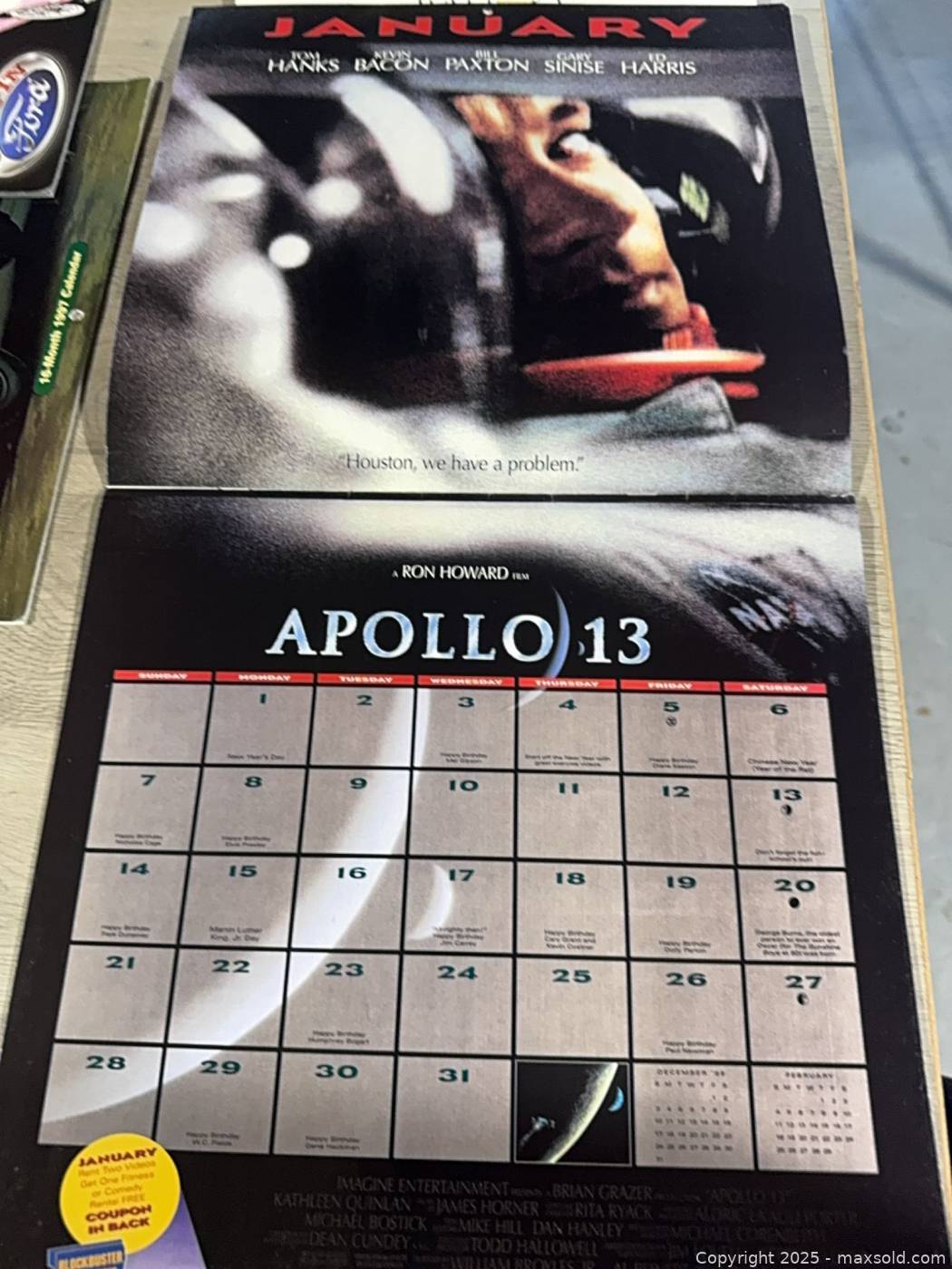 1993, 1995?, 2003 wall calendars | Maxsold