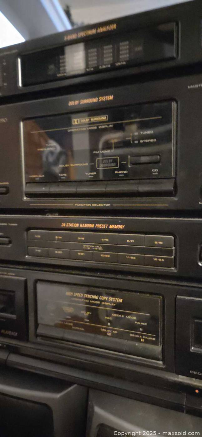 Pioneer stereo component stack and Aiwa speakers | Maxsold