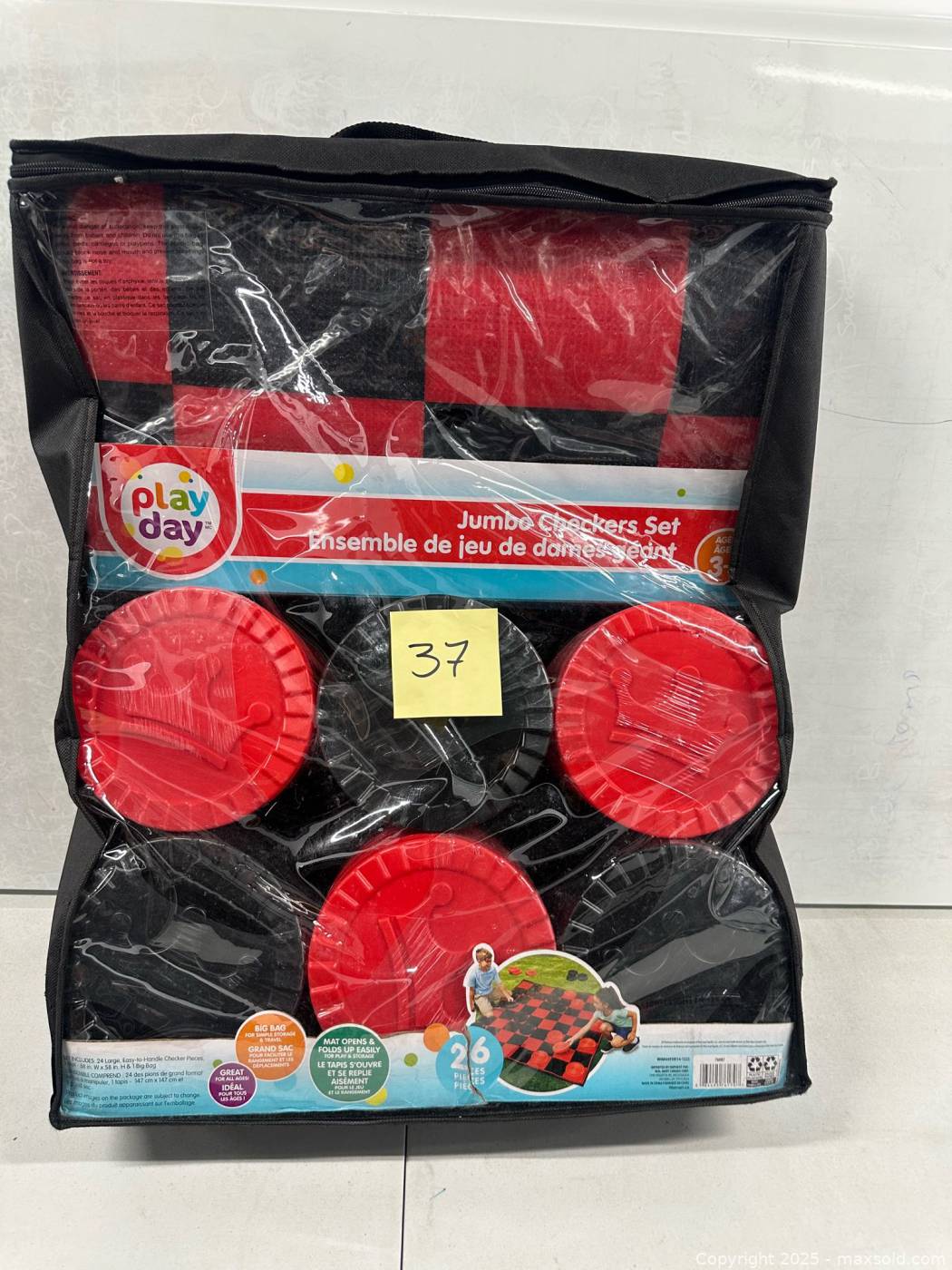 Play Day Jumbo Checkers Set | Maxsold