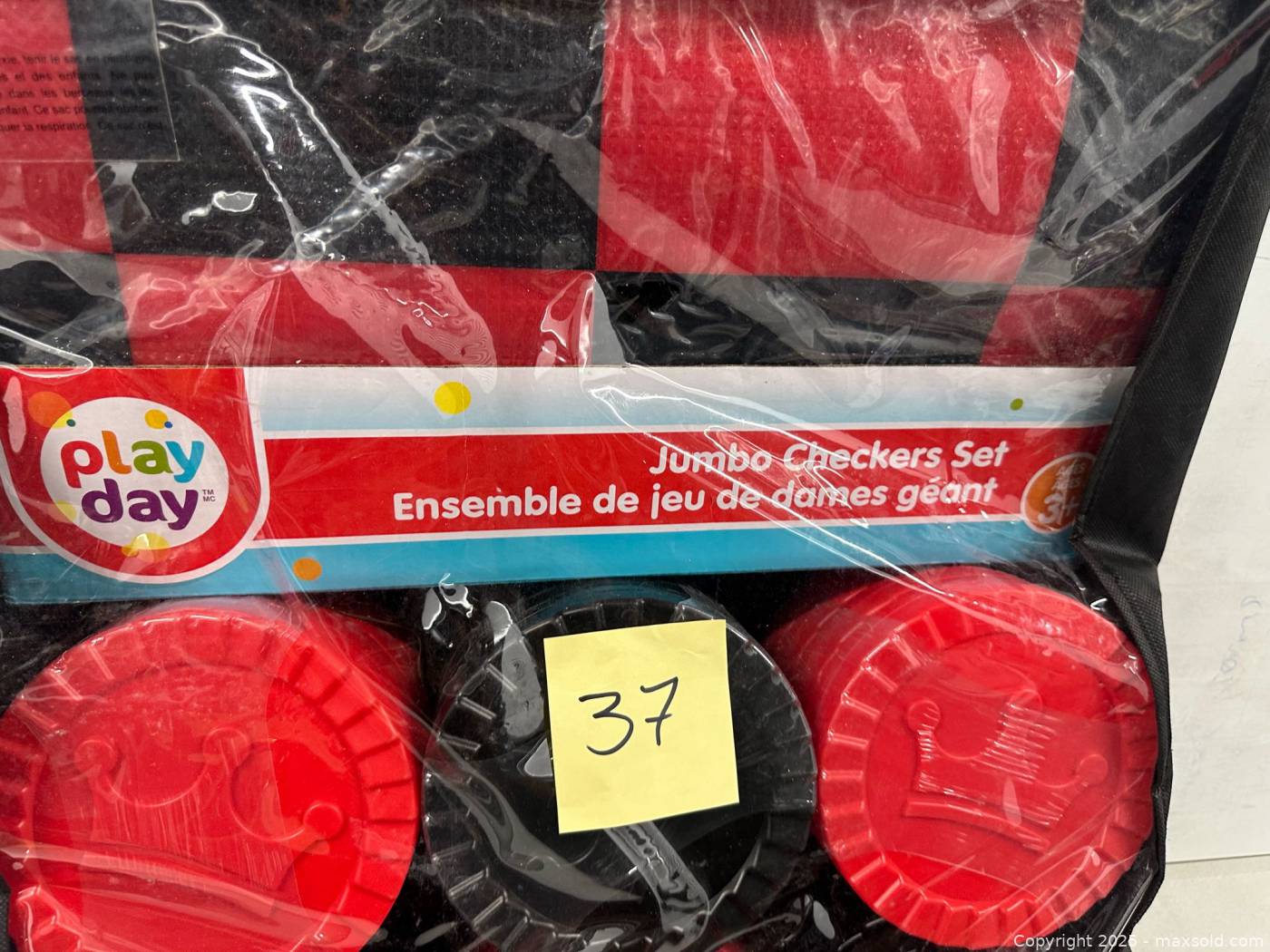 Play Day Jumbo Checkers Set | Maxsold