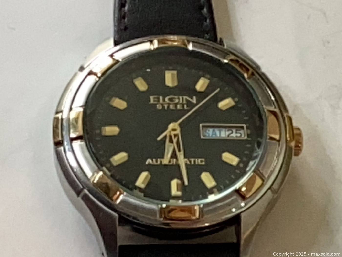 Vintage Elgin steel automatic watch | Maxsold