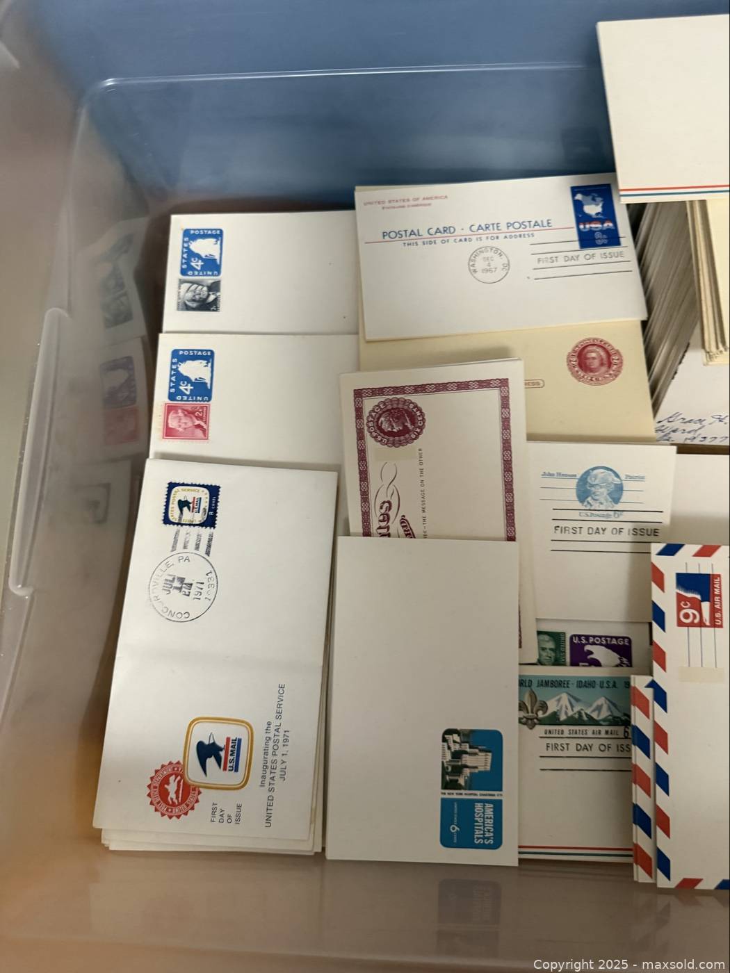 Stamped envelopes and postcards assortment | Maxsold