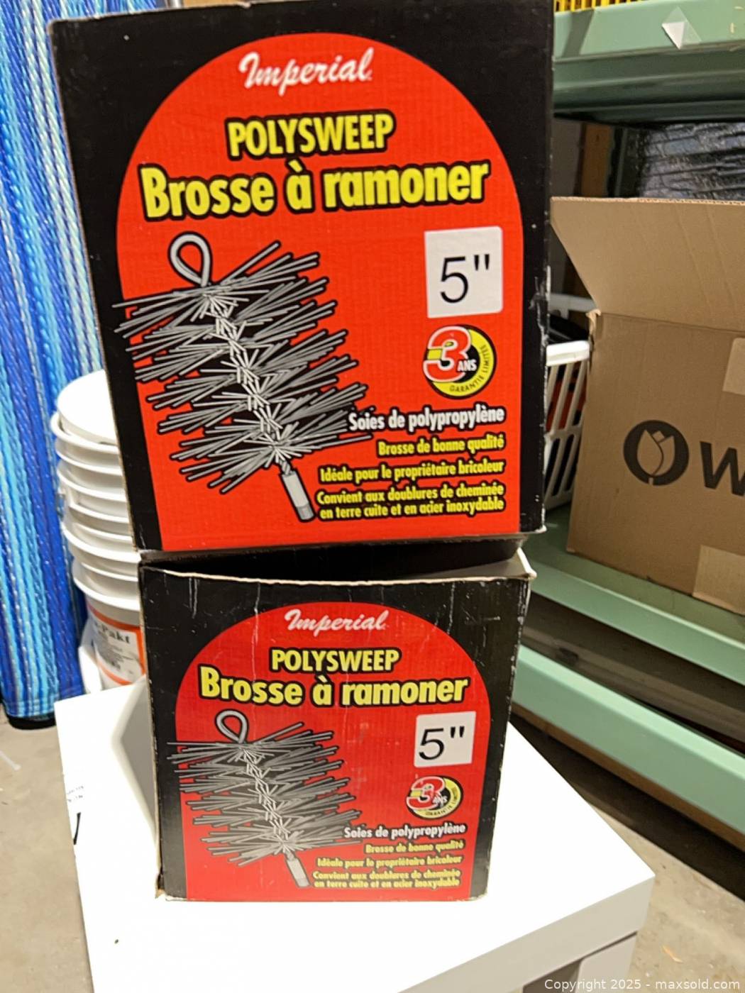 Imperial Polysweep 5" chimney flue brushes | Maxsold