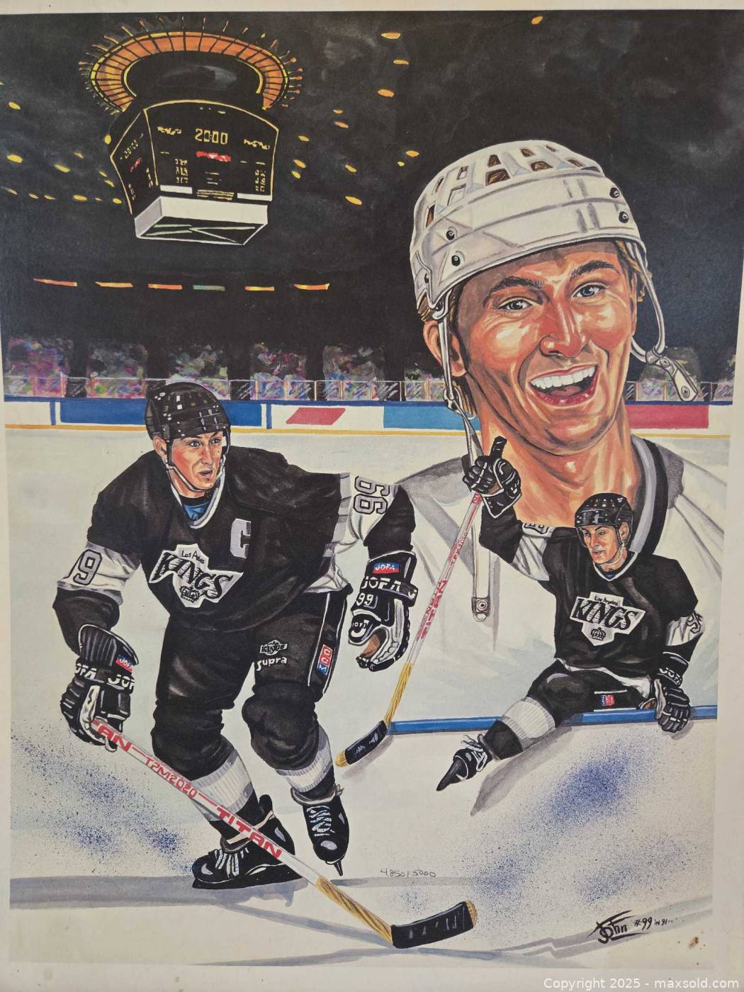 Wayne Gretzky limited edition art print 1992 | Maxsold