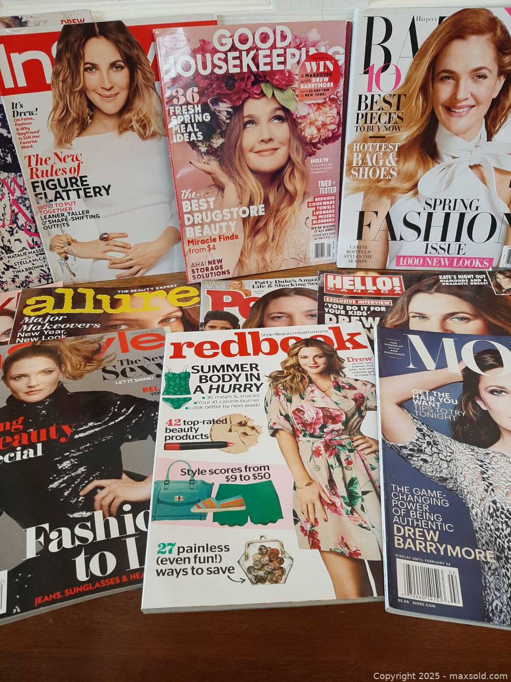 Drew Barrymore Magazine Lot (11 Issues) | Maxsold