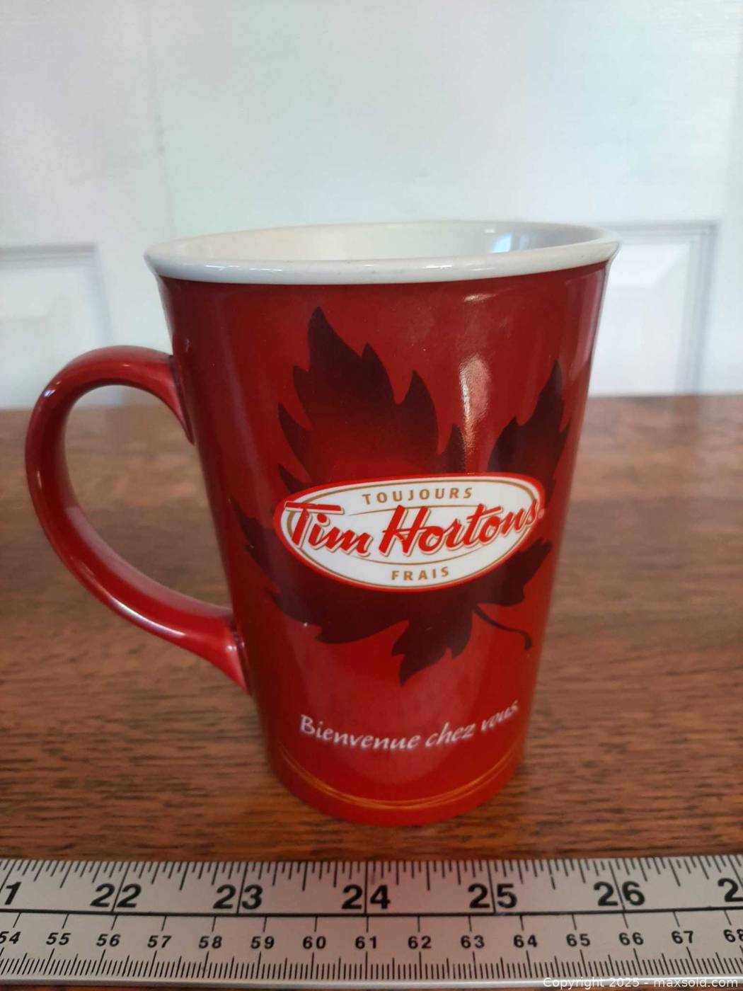 Tim Hortons tall ceramic mug | Maxsold