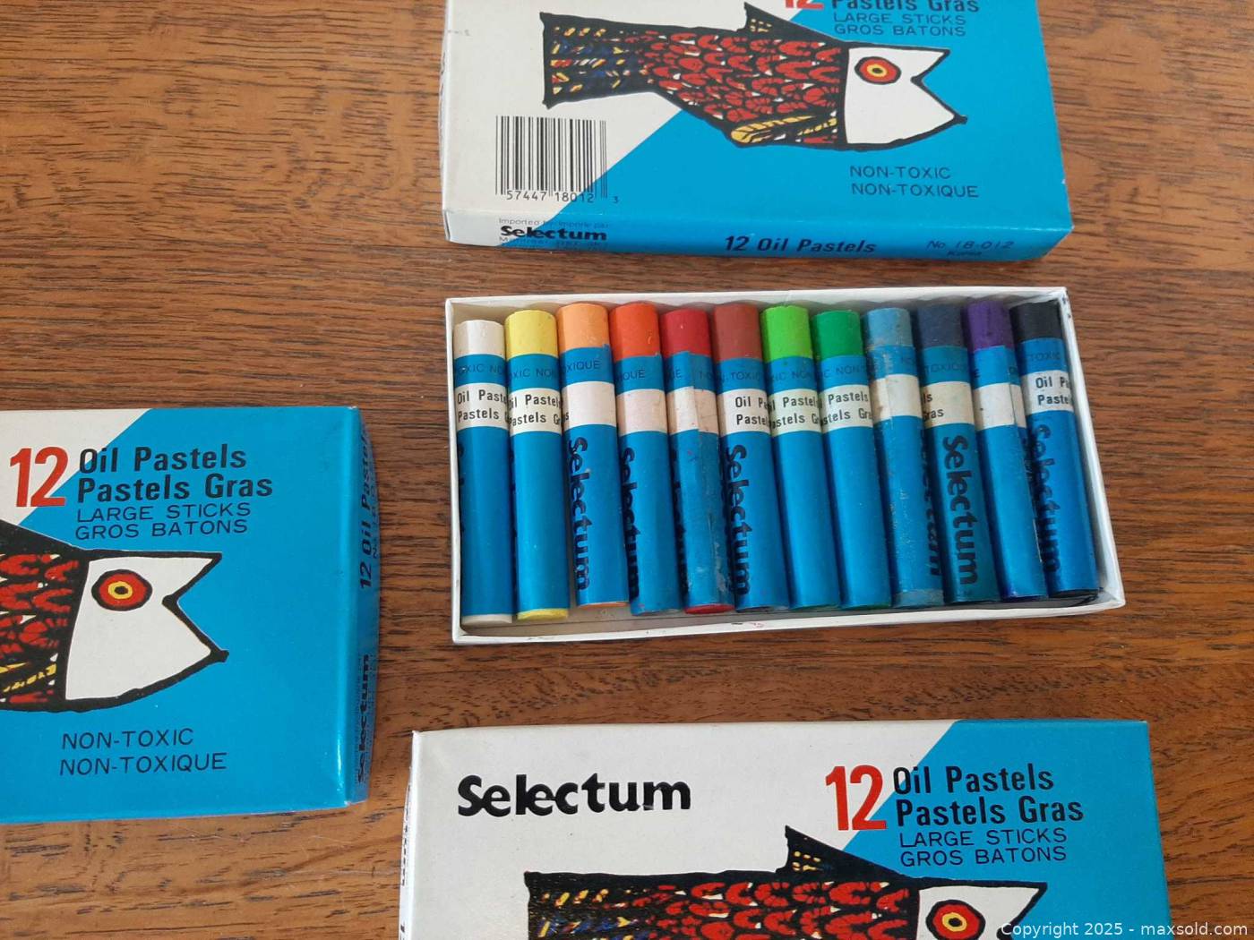 Three Selectum 12-Color Oil Pastel Boxes | Maxsold
