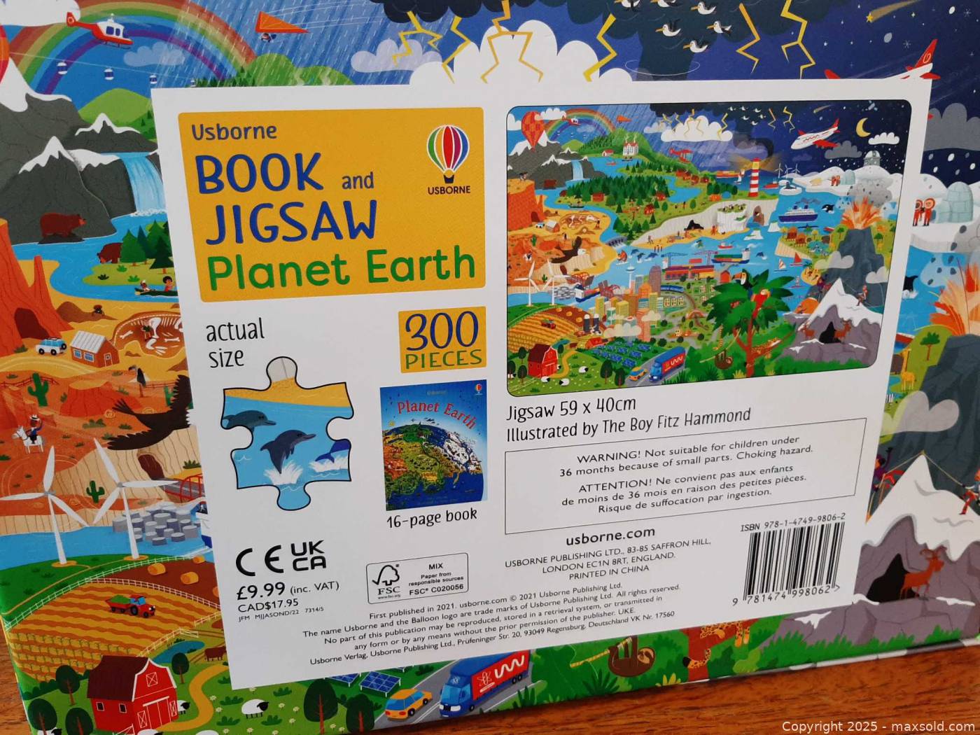 Usborne Planet Earth 300-Piece Jigsaw Puzzle | Maxsold
