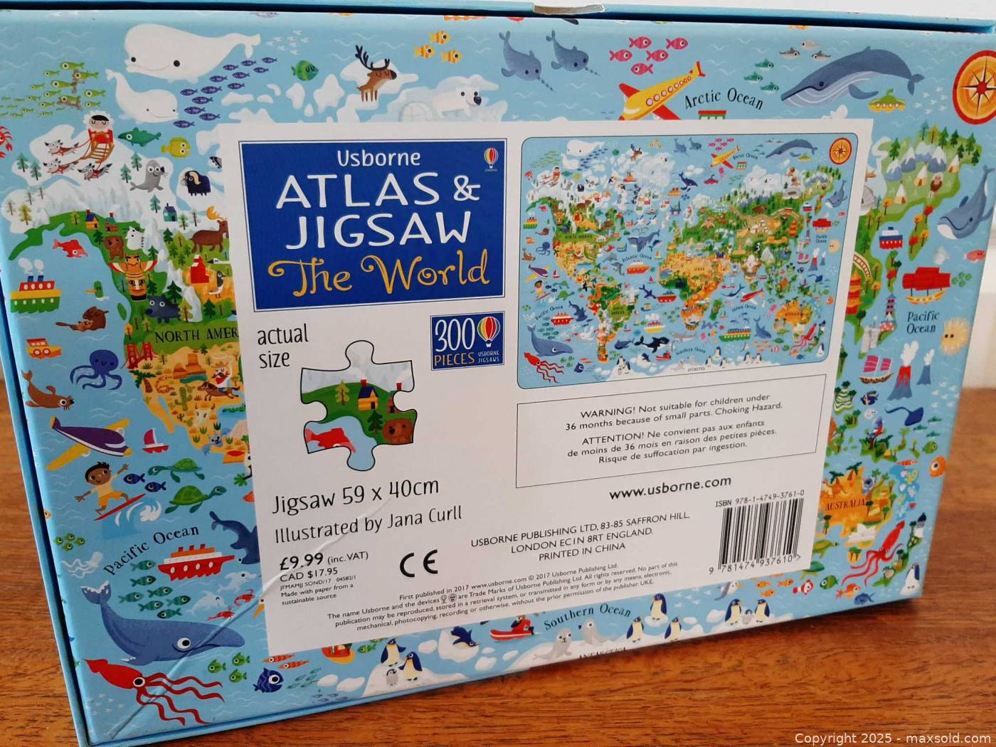 Usborne 300-Piece World Map Jigsaw Puzzle | Maxsold