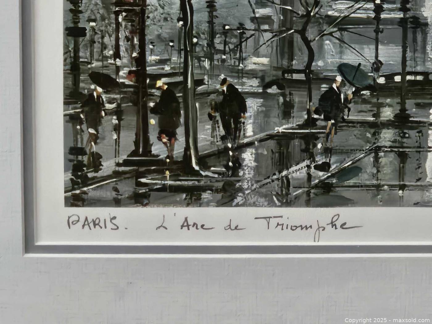 Pair Framed Paris Prints by Maurice Legendre | Maxsold