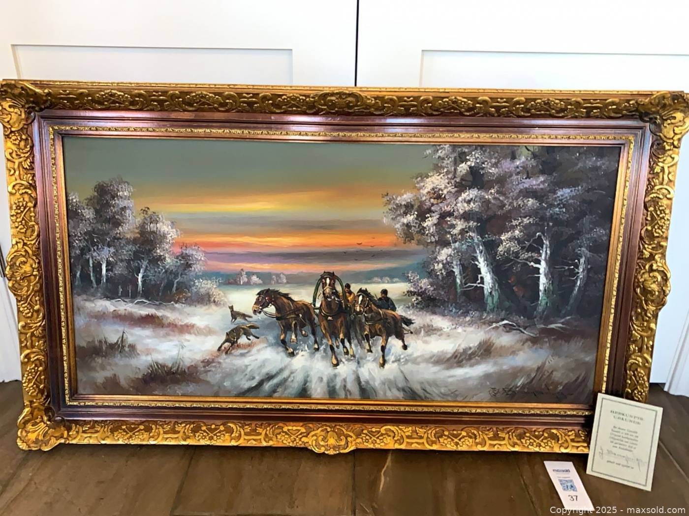 Signed Brambring framed oil landscape painting | Maxsold