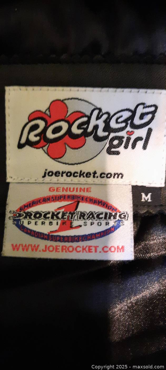 Joe Rocket leather motorcycle jacket M | Maxsold