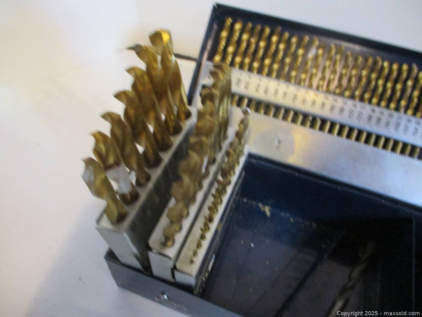 Mastercraft drill bit set in metal case | Maxsold